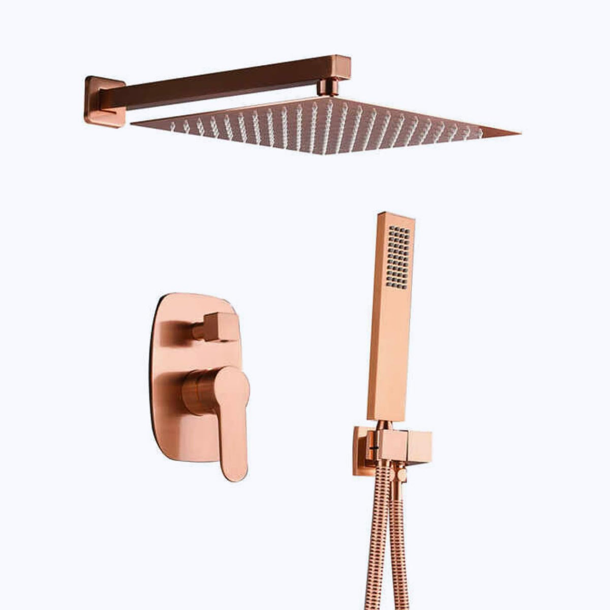 Elixir Series 5633 Brass Rose Gold Diverter With Hand shower And Showe ...